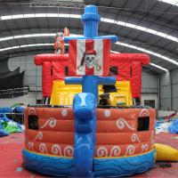 China Highly Durable Popular Inflatable Pirate Ship Water Slide Jumping Castles With Prices for sale