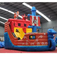 China Highly Durable Popular Inflatable Pirate Ship Water Slide Jumping Castles With Prices for sale