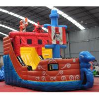 China Highly Durable Popular Inflatable Pirate Ship Water Slide Jumping Castles With Prices for sale
