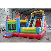 China Kids' Indoor Amusement Equipment Inflatable Castle with Slide and Repair Kit for sale