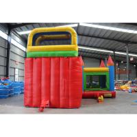 China Kids' Indoor Amusement Equipment Inflatable Castle with Slide and Repair Kit for sale