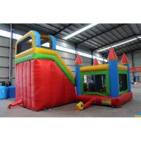 China Kids' Indoor Amusement Equipment Inflatable Castle with Slide and Repair Kit for sale