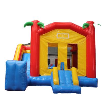 China Repair Kit Accessory Included Inflatable Bounce House Tiger Castle with Slide Combo for sale