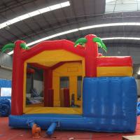 China Repair Kit Accessory Included Inflatable Bounce House Tiger Castle with Slide Combo for sale