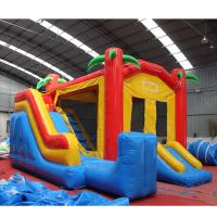 China Repair Kit Accessory Included Inflatable Bounce House Tiger Castle with Slide Combo for sale