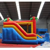 China Repair Kit Accessory Included Inflatable Bounce House Tiger Castle with Slide Combo for sale