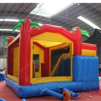 China Repair Kit Accessory Included Inflatable Bounce House Tiger Castle with Slide Combo for sale