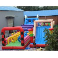 China 80ft Long Inflatable PVC Obstacle Course with Customized Color and Size for sale