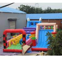 China 80ft Long Inflatable PVC Obstacle Course with Customized Color and Size for sale