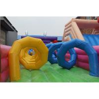 China 80ft Long Inflatable PVC Obstacle Course with Customized Color and Size for sale