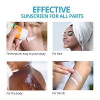 China Spf 50 Sundown Sunscreen Cream Protector Anti Sunburn Sunblocking Lotion for sale