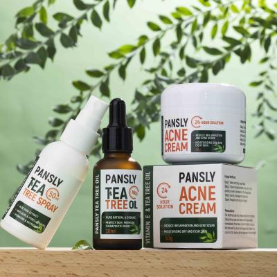China Moisturizing Anti Aging Acne Scar Removal Cream Tea Tree Skin Care Set 50ml for sale