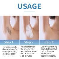 China Painless Witch Hazel Foam Hair Removal Spray 8 Mins Legs Body Women for sale