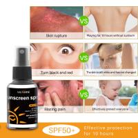 China Private Label SPF 50 Sunscreen Spray Body And Face Sunblock Moisturizing for sale