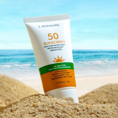 China SPF 50 Body Whitening Cream UV Protection Physical Sunscreen Lotion 200ml for sale