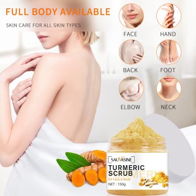 China Organic Turmeric Body Scrub 3 Year Shelf Life Foaming Exfoliating Whitening for sale