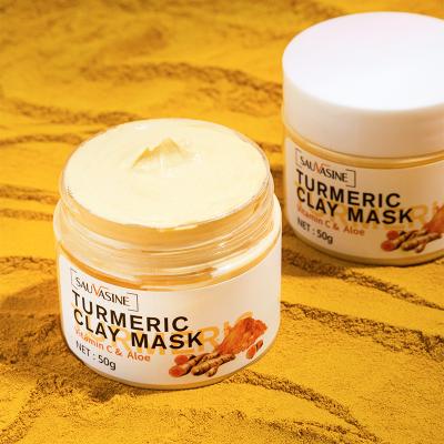 China Vitamin C Face Cream Anti Aging Smooth Deep Cleaning Turmeric Clay Mask 50g for sale