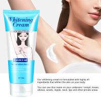 China MSDS Certified Instant Bleaching Cream for Skin Underarm Knees Armpit Private Parts 50g for sale