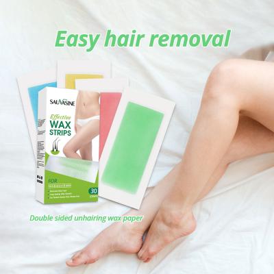 China Painless Wax Strips Hair Remover for Body Bikini Arms 90-98% Hair Removal for sale