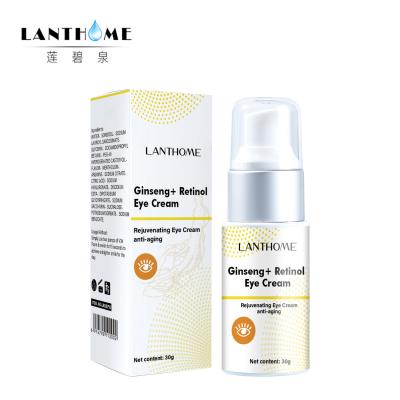 China Ginseng Retinol Eye Cream 30g Anti Aging Wrinkle Moisturizing Lifting Brightening Custom Logo for sale