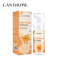 China Orange Flavor Children Foam Toothpaste 50ml Teeth Whitening Cleaning Mousse for sale