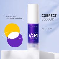 China V34 Colour Corrector 30ml Purple Teeth Whitening Toothpaste Private Label for sale