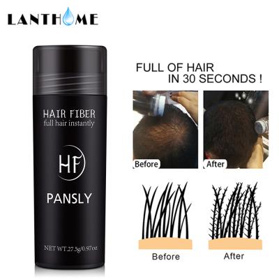 China Full Black Keratin Hair Building Powder 27.5g Instant Thickening Hair Growth Fiber for sale