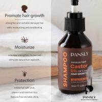 China Pansly Black Castor Oil Hair Growth Shampoo 100ml Anti Hair Loss Sulfate Free for sale