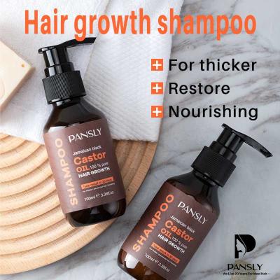 China Pansly Black Castor Oil Hair Growth Shampoo 100ml Anti Hair Loss Sulfate Free for sale