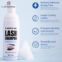 China Lanthome Lash Shampoo With Brush 50ml Lash Foam Cleanser for sale