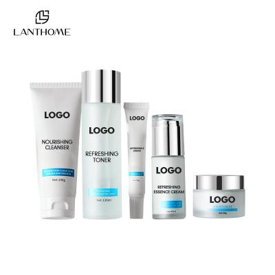 China GMP Herbal Men Skin Care Set Anti Pimples Acne Moisturizing 5 Steps for sale