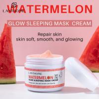 China Watermelon Glow Hyaluronic Acid Sleeping Face Mask 50g Firming Nourishing for sale