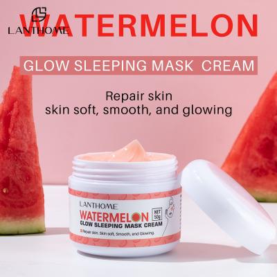China Watermelon Glow Hyaluronic Acid Sleeping Face Mask 50g Firming Nourishing for sale