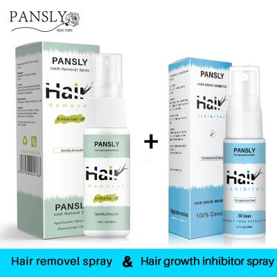 China Pansly Painless Hair Removal Spray Kit 30ml 20ml with Hair Growth Inhibitor for sale