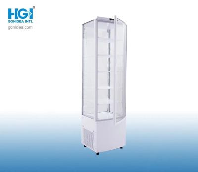 China 238L Counter Top Glass Display Fridge Floor Standing Commercial for sale