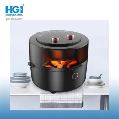 China Black Manual Crisp Countertop Convection Oven 8L 1350W for sale
