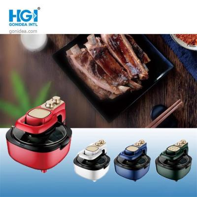 China 360 Degree Heating 1100W 4.7L Non Stick Air Fryer Electric With Time Controller for sale