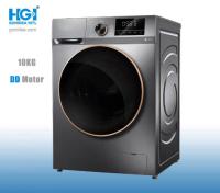 China Inverter Motor 10kg Front Loader Washing Machine White Grey for sale