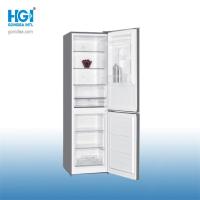China Silver Home Double Door Bottom Freezer Refrigerator Frost Free for sale
