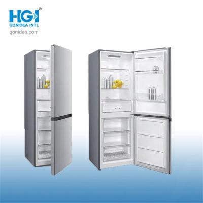 China No Frost Double Door Depth Bottom Freezer Refrigerator With Water Dispenser for sale