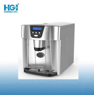 China Home Table Top Stainless Steel Ice Maker With Water Dispenser for sale