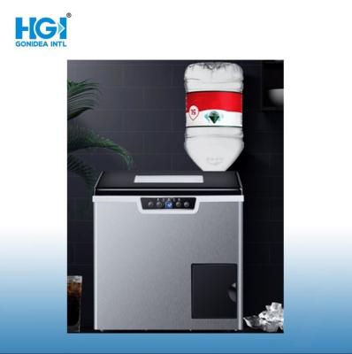 China LCD Display Stainless Steel Cubic 1.8L Home Ice Maker Manual Vertical for sale