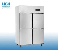 China Vertical Stainless Steel Kitchen Freezer Commercial Refrigerator With 4 Door for sale