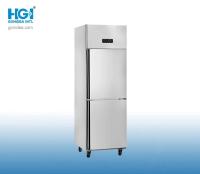 China Defrost Stainless Steel Commercial Kitchen Chiller Upright Refrigerator 165 - 445L for sale