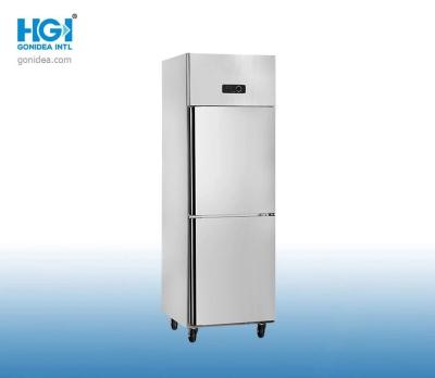 China Defrost Stainless Steel Commercial Kitchen Chiller Upright Refrigerator 165 - 445L for sale