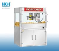 China 30oz Floor Standing Stainless Steel Popcorn Maker Machine With Wheel for sale