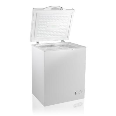 China White Coating Deep Chest Freezer 220V / 50Hz With Sliding Glass for sale