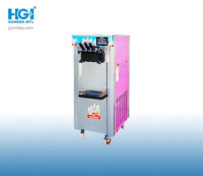 China Commercial Soft Ice Cream Maker with Three Handle Cream Making Machine Bql-9632 for sale