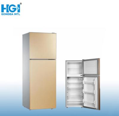 China Top Freezer Double Door Fridge Defrost Home Hotel Upright Refrigerator Bcd-110 for sale