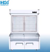 China Double Door Commercial Refrigerator Vertical Beverage Hotpot Showcase Hcd-1200t for sale